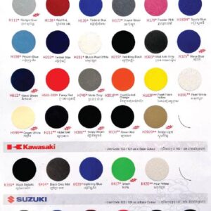 Color Chart - Samurai Paint Malaysia